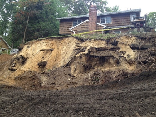 Backyard Retaining Wall