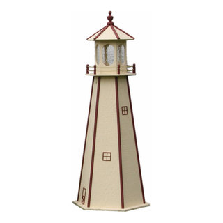 Standard Lighthouse, 6 Foot - Beach Style - Garden Statues And Yard Art ...