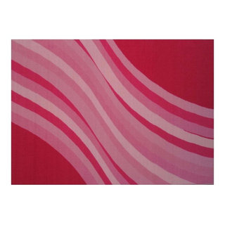 Fun Rugs Fun Time Collection Wacky Pink Wave Area Rug, 19"x29 ...