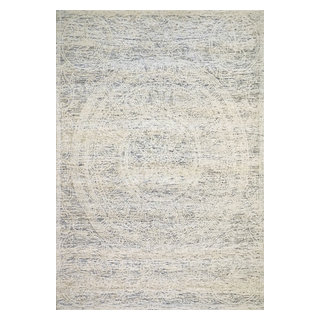 Dynamic Rugs Darcy Wool Handmade Area Rug 1126-157 Ivory/Blue/Gold, 5 ...