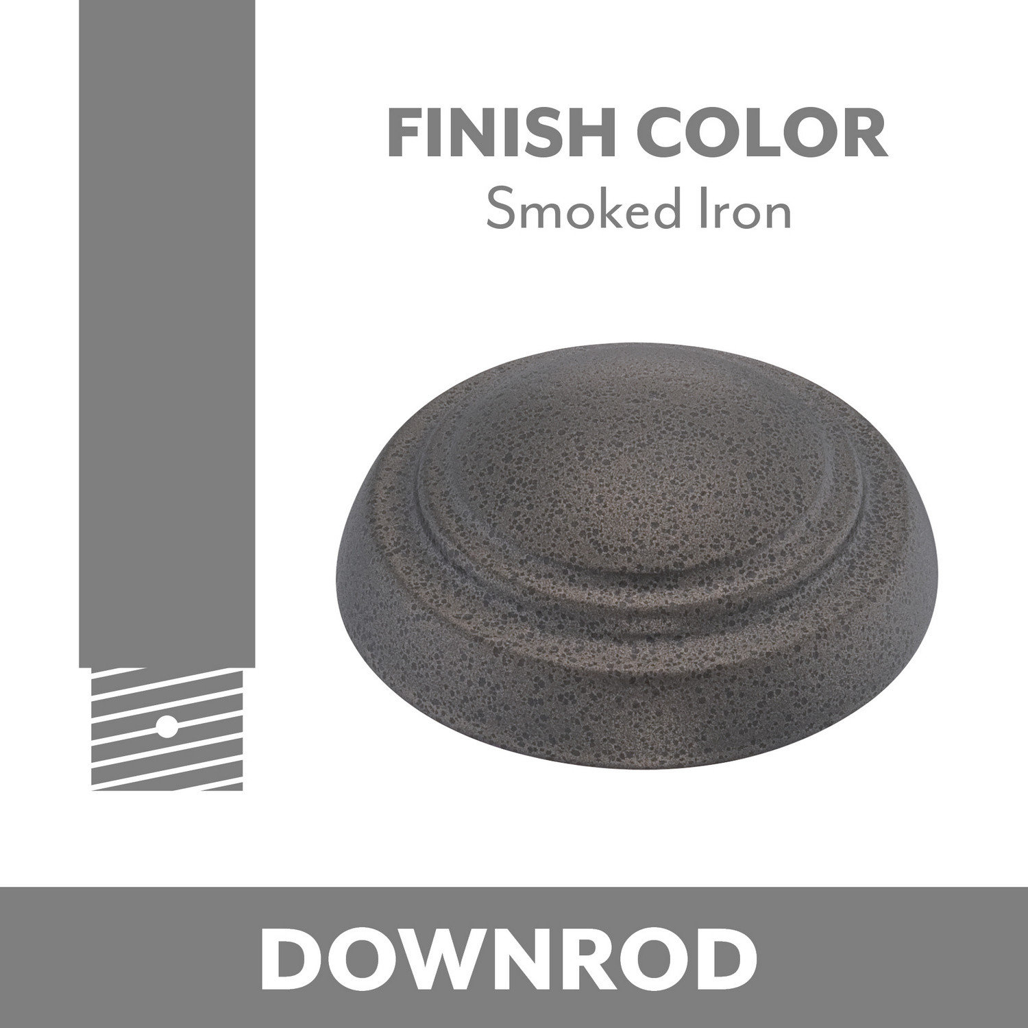 Minka-Aire Ceiling Fan Downrod Coupler in Smoked Iron - Transitional ...