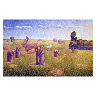 Charles Angrand The Harvesters, Gallery Wrapped Canvas Print, 18"x27 ...