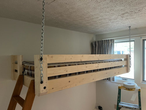 custom not so custom floating bunk bed help | Houzz Forum