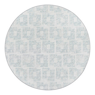 Delano DA1 Chocolate 10' x 10' Round Rug, 10' x 10' - Contemporary ...