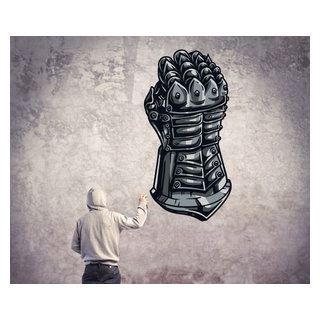 Medieval Knight Vinyl Wall Decal MedievalKnightUScolor006, 48 in ...