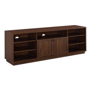 70" Contemporary Two-Door Wood Console - Dark Walnut - Rustic ...