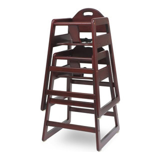 Solid Wood High Chair, Cherry - Contemporary - High Chairs And Booster ...