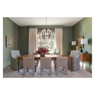 Colorful New Build - Transitional - Dining Room - Houston - by Lynn ...
