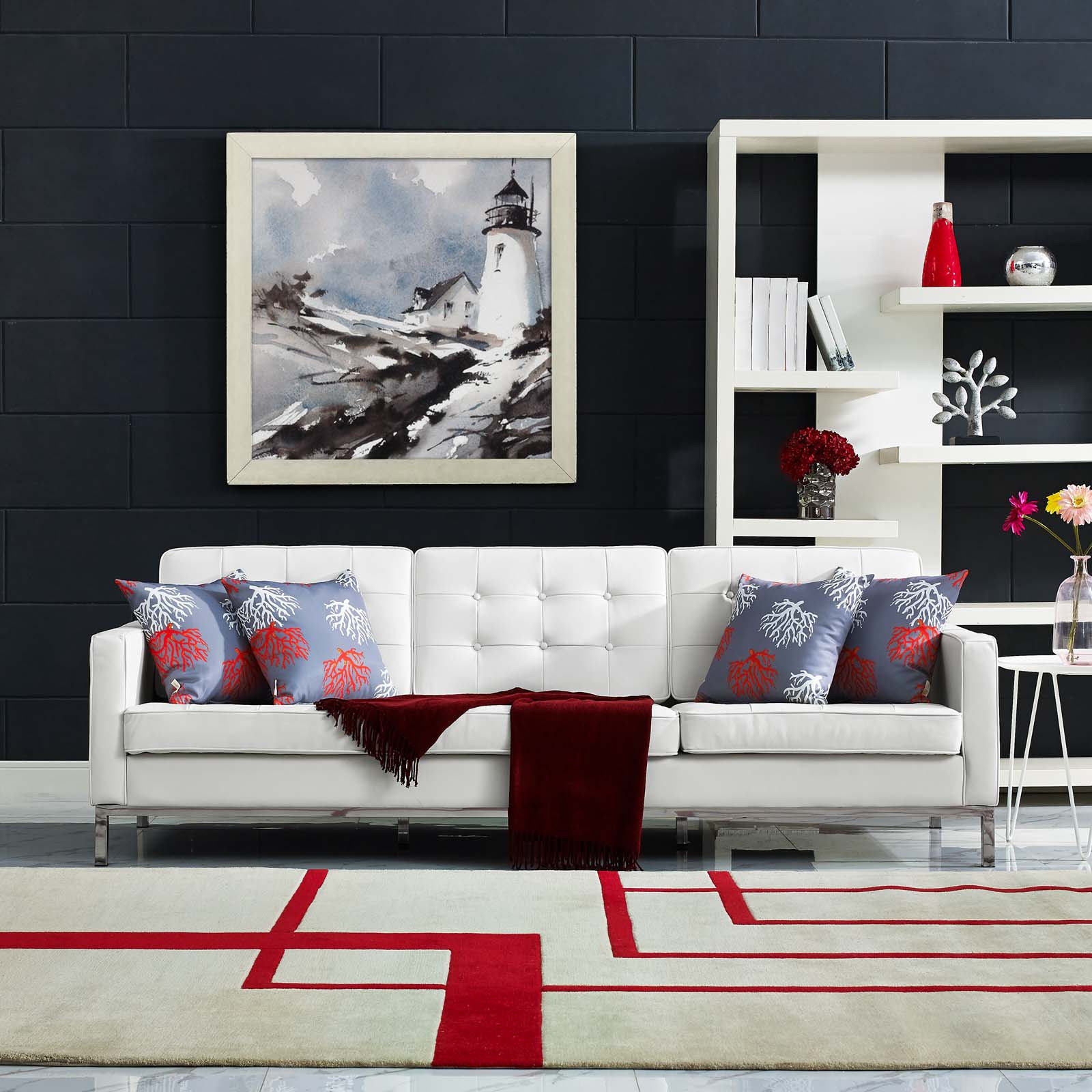 Loft Leather Sofa by Modway - Contemporary - Sofas - by Modern ...