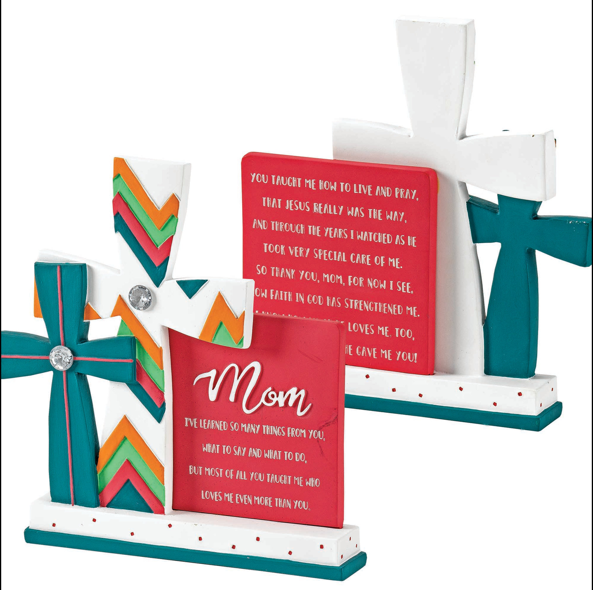 Mom Tabletop Cross, 6.125" - Contemporary - Decorative Objects And ...