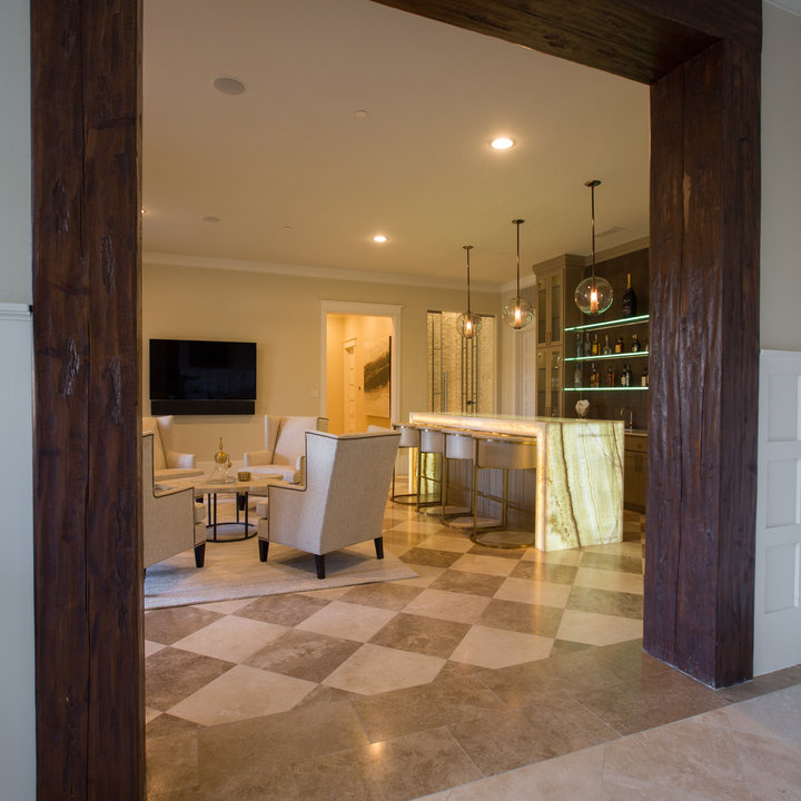 75 Beautiful Home Bar with Onyx Benchtops Ideas & Designs - November ...