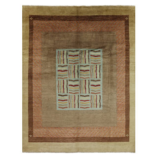 Modern Oriental Gabbeh Area Rug 8x10, P4268, 8'2"x10'5" - Contemporary ...
