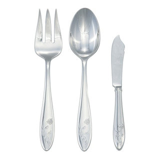 Lenox Butterfly Meadow Stainless Steel Serving Set - Contemporary ...
