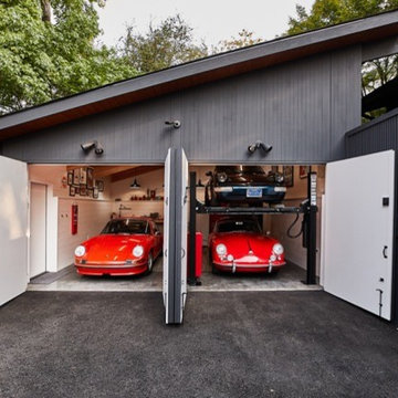 75 Mid-Century Modern Garage Ideas You'll Love - February, 2026 | Houzz