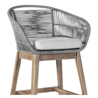 Tutti Frutti Indoor Outdoor Counter Height Bar Stool in Light ...