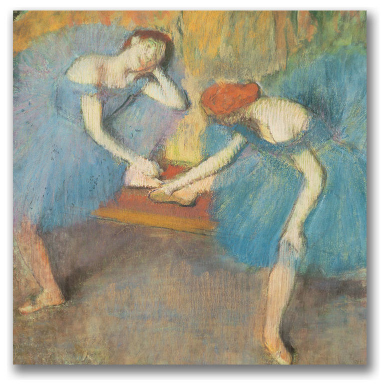 'Two Dancers at Rest' Canvas Art by Edgar Degas, 24" x 24 ...
