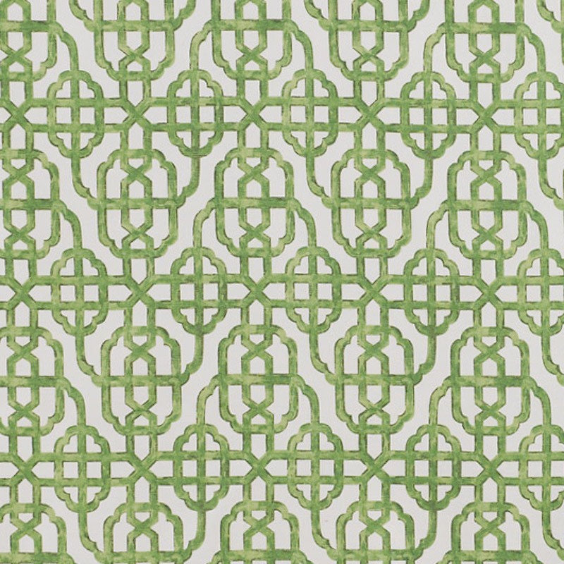 Imperial Jade Green Lattice Shower Curtain, Sample - Contemporary ...