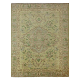 10x12 Arts and Crafts Floral Leaves Design Oriental Rug, P5317, 9'6"x12 ...