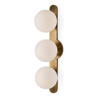 Uttermost Droplet Mid-Century 3-LIght Sconce - Contemporary - Wall ...