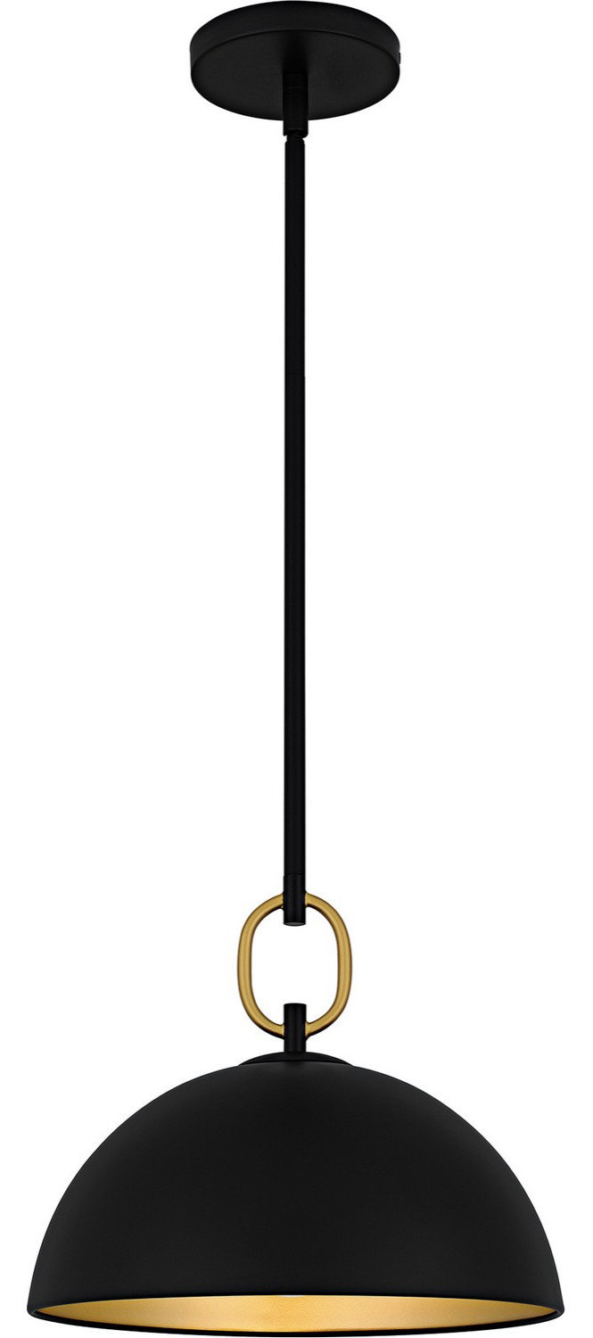 Cleo One Light Pendant in Matte Black - Modern - Pendant Lighting - by ...