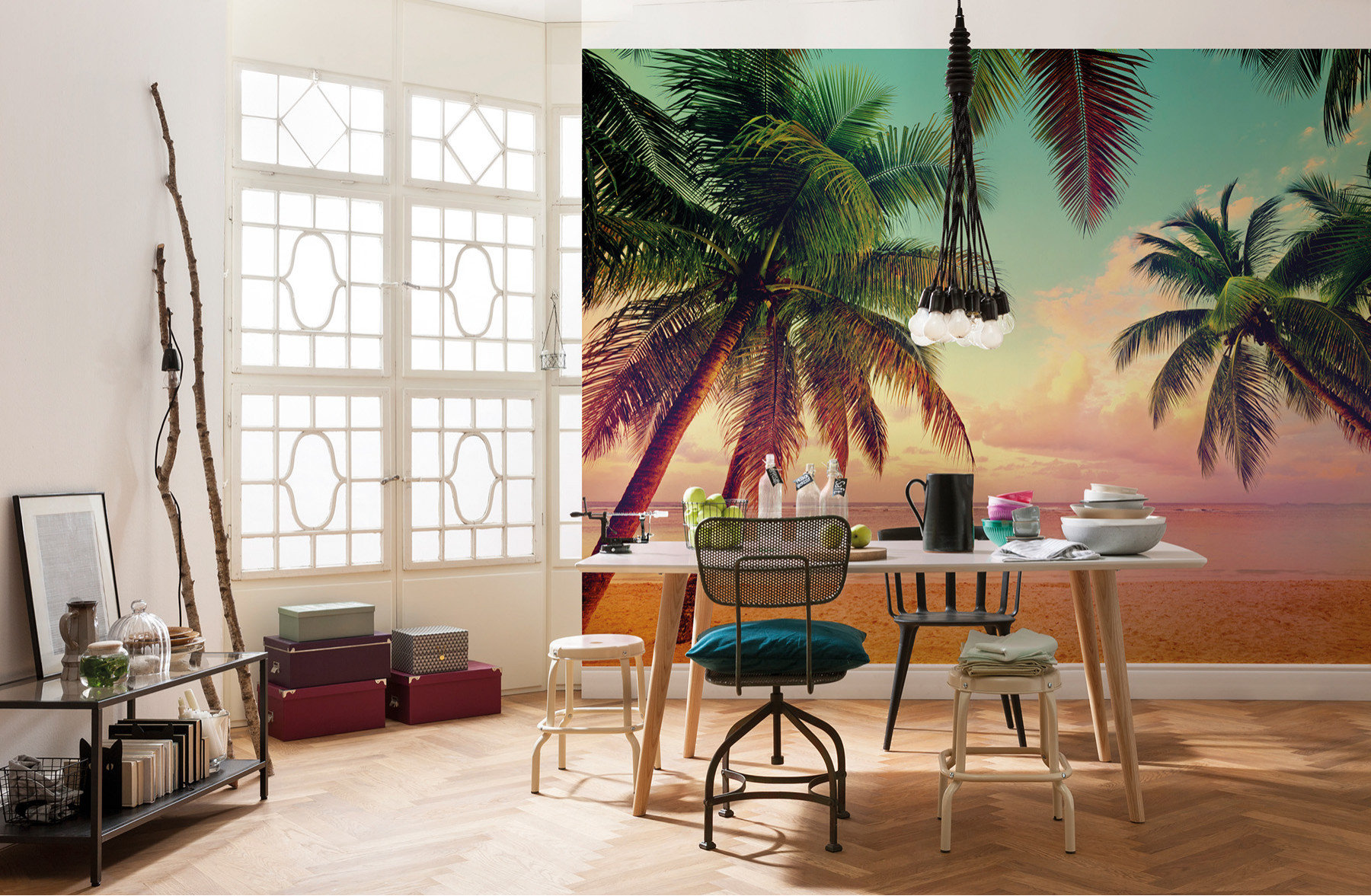 Miami Wall Mural - Tropical - Wallpaper - by Buildcom | Houzz