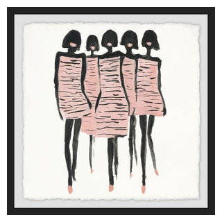 "Supermodels" Framed Painting Print, 24"x24" - Contemporary - Prints ...