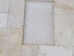 HELP!! Mystery stains on new marble pool deck