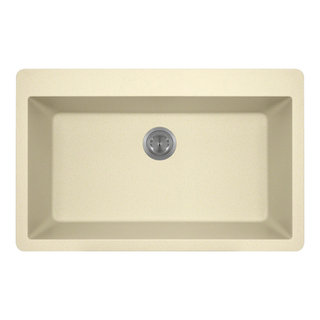 T848 Large Single Bowl Topmount Quartz Granite Sink - Contemporary ...