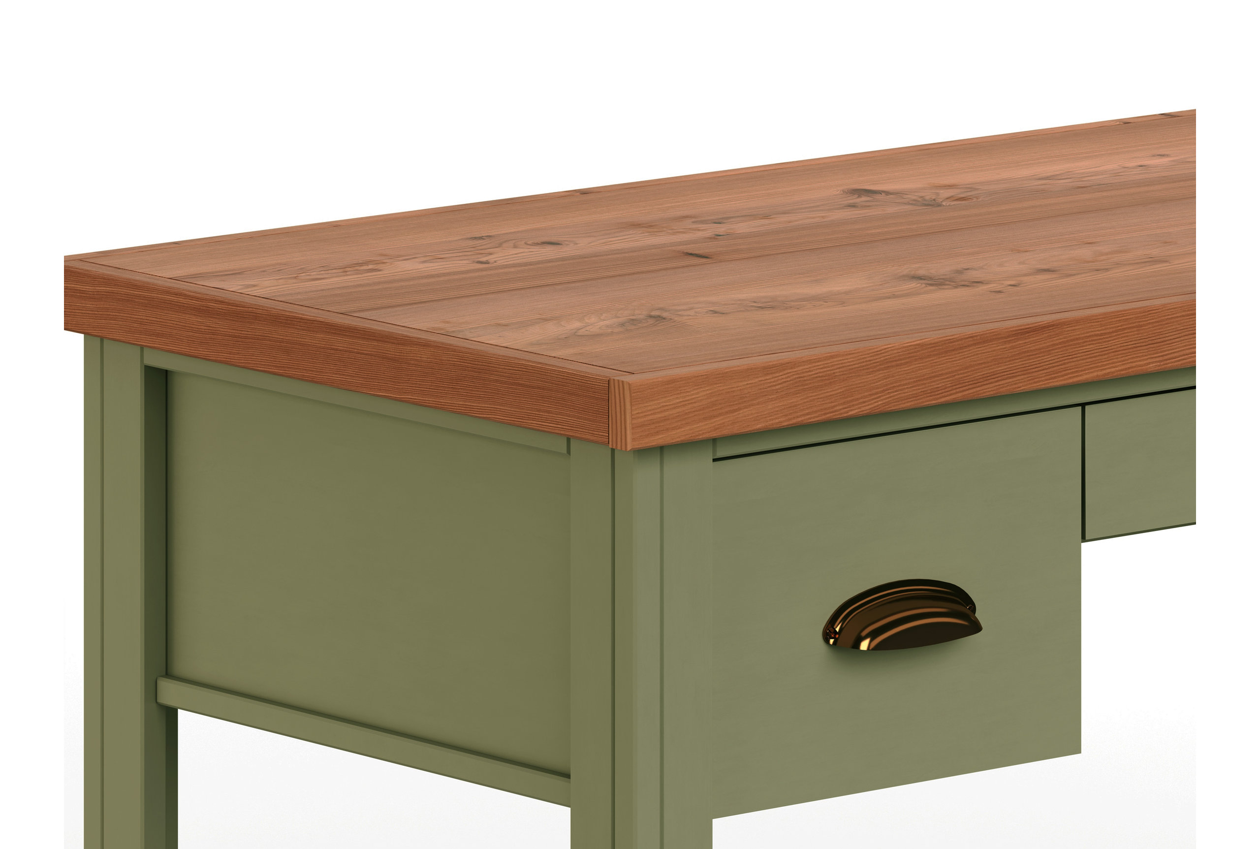 Legends Home Vineyard 53" Writing Desk, Sage Green and Fruitwood ...