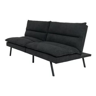 Luxurious Futon with Plush Pillowed Seat and Channel Tufted Back ...