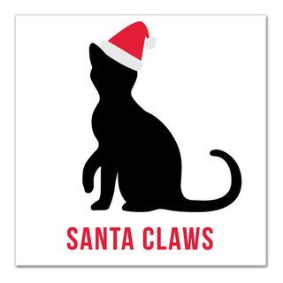 Santa Claws 16x16 Canvas Wall Art, 16x16 - Contemporary - Prints And ...