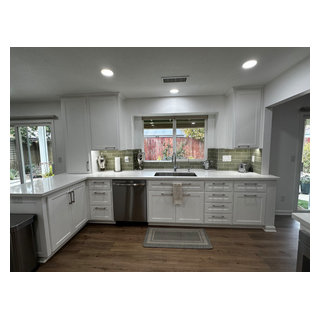 Silver Lake Kitchen Remodel, Laundry storage - Transitional - Kitchen ...