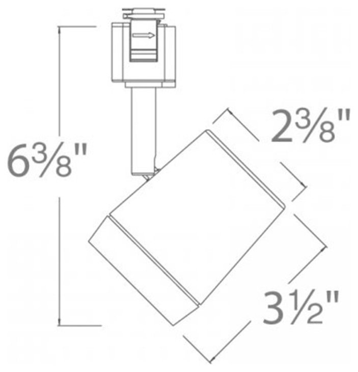 LED 7011 Oculux Track Head With Beam Adjustment, Dark Bronze for H ...