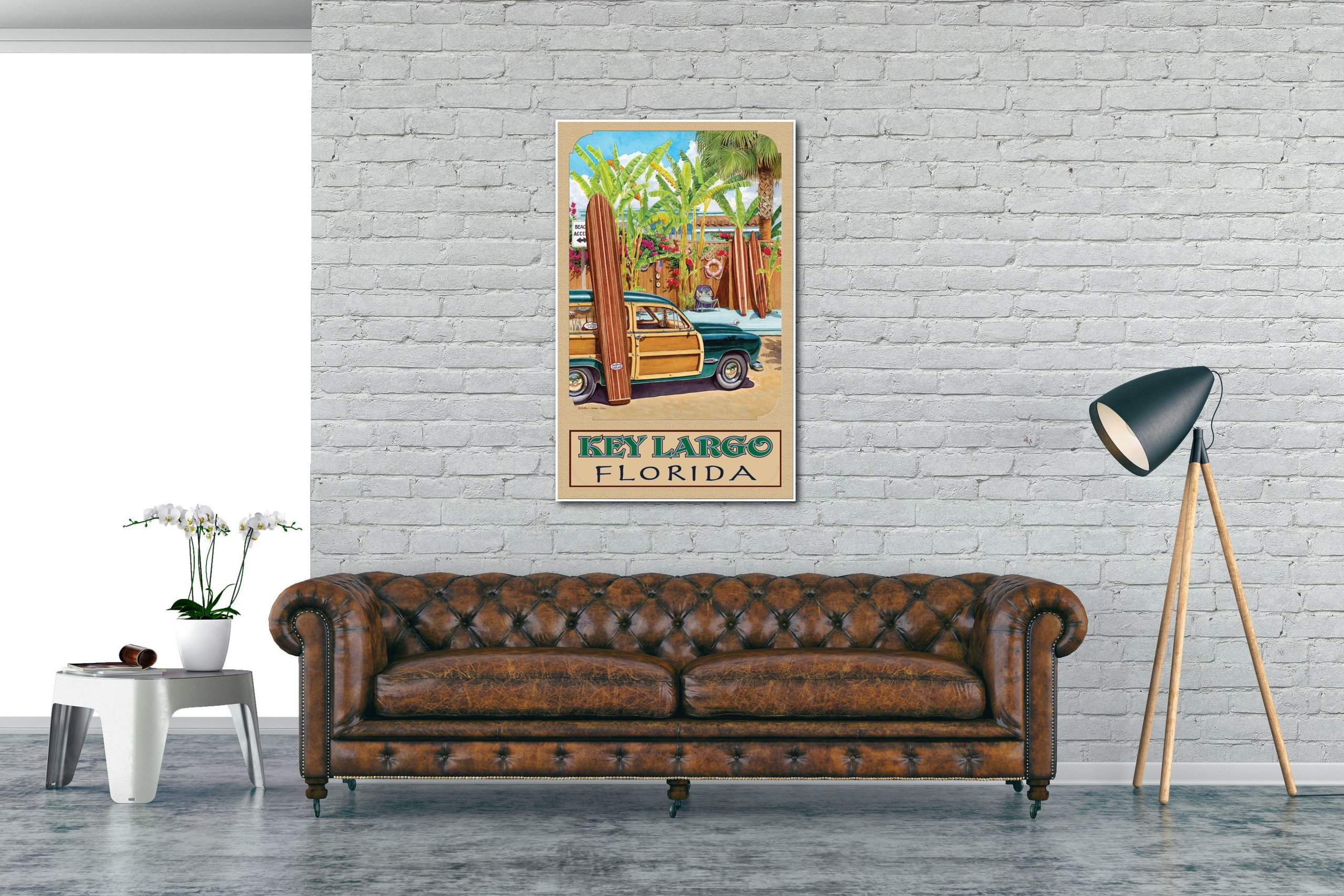 by Artist Evelyn Jenkins Drew Key Largo Florida Beach Art Print, 30"x45 ...