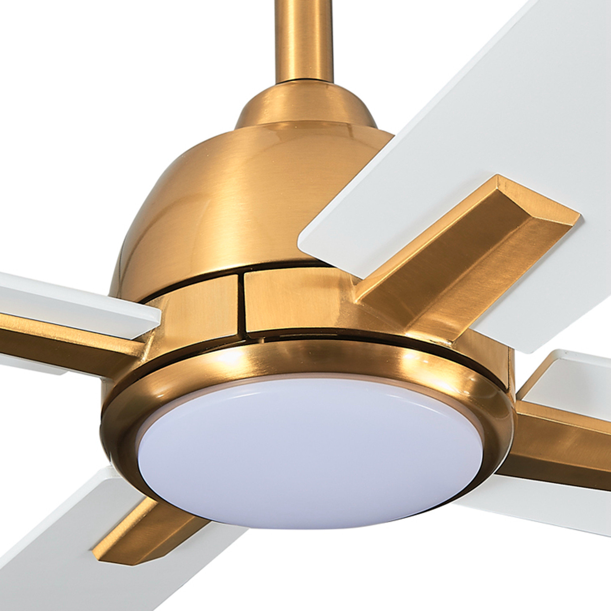 48 in. Modern 3000K/6500K LED Ceiling Fan with Reversible DC Motor ...