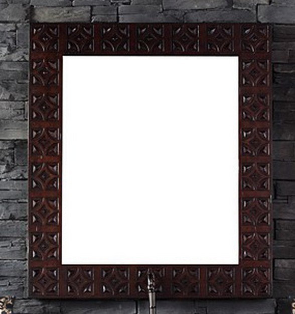 Balmoral Mirror, Antique Walnut, 37 - Transitional - Bathroom Mirrors ...