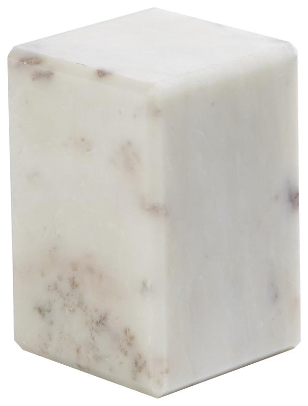 4" Marble Mini Pedestal/Riser, Small - Contemporary - Plant Stands And ...