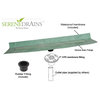 Serene Drains Invisible Slim Linear Drain Design, 35 Inch ...