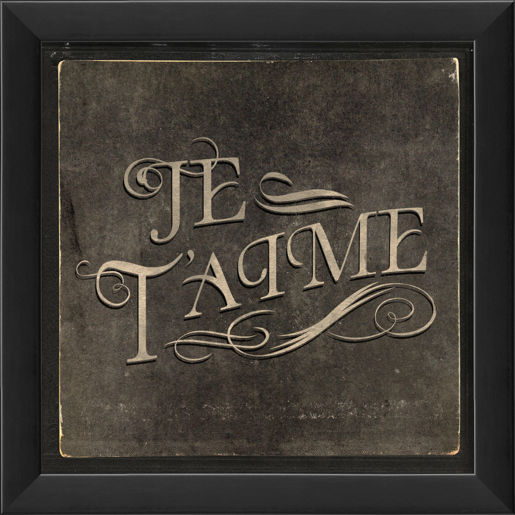 Je Taime Print - Contemporary - Prints And Posters - by Art District 9 ...