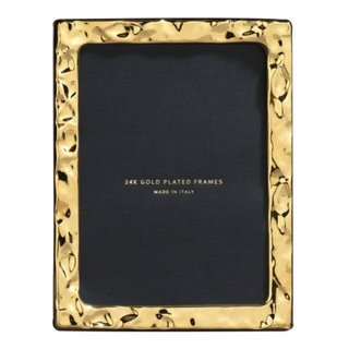 Cunill 24K Gold Plated Molten Picture Frame, 5"x7" - Contemporary ...