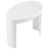 17 in. Shower Bench in Pure Acrylic Stone in Matte White - Modern ...