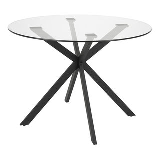 Linus Dining Table, Black - Transitional - Dining Tables - by Home Gear ...