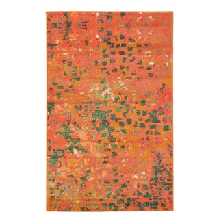 Contemporary Meadow Poppy Area Rug, 3'3"x5'3" - Contemporary - Area ...