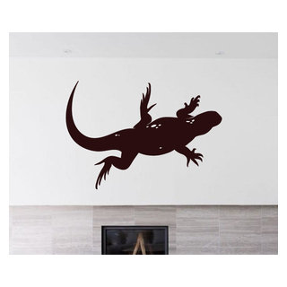 Lizard Vinyl Wall Decal LizardUScolor003, 48 in. - Contemporary - Wall ...
