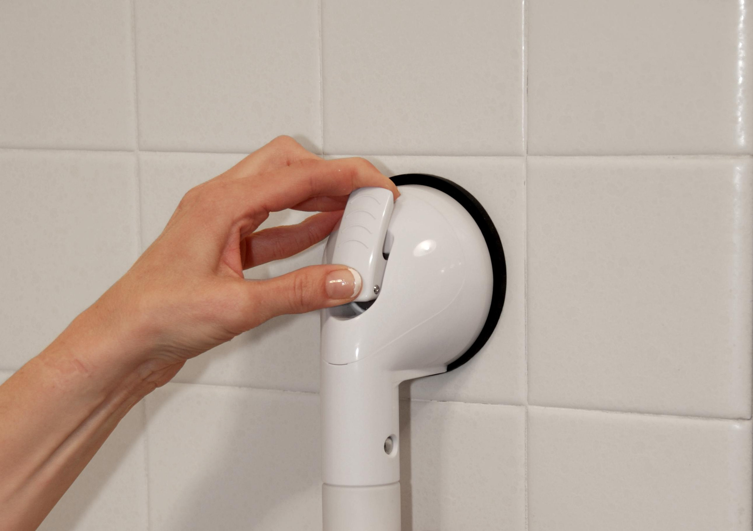 Tile Grip Portable Suction Telescoping Grab Bar - Traditional - Grab ...