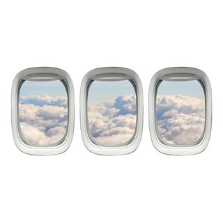 Aviation Decals Airplane Window Sticker Clouds Wall Art - Contemporary ...