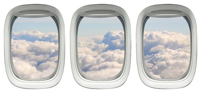 Aviation Decals Airplane Window Sticker Clouds Wall Art - Contemporary ...