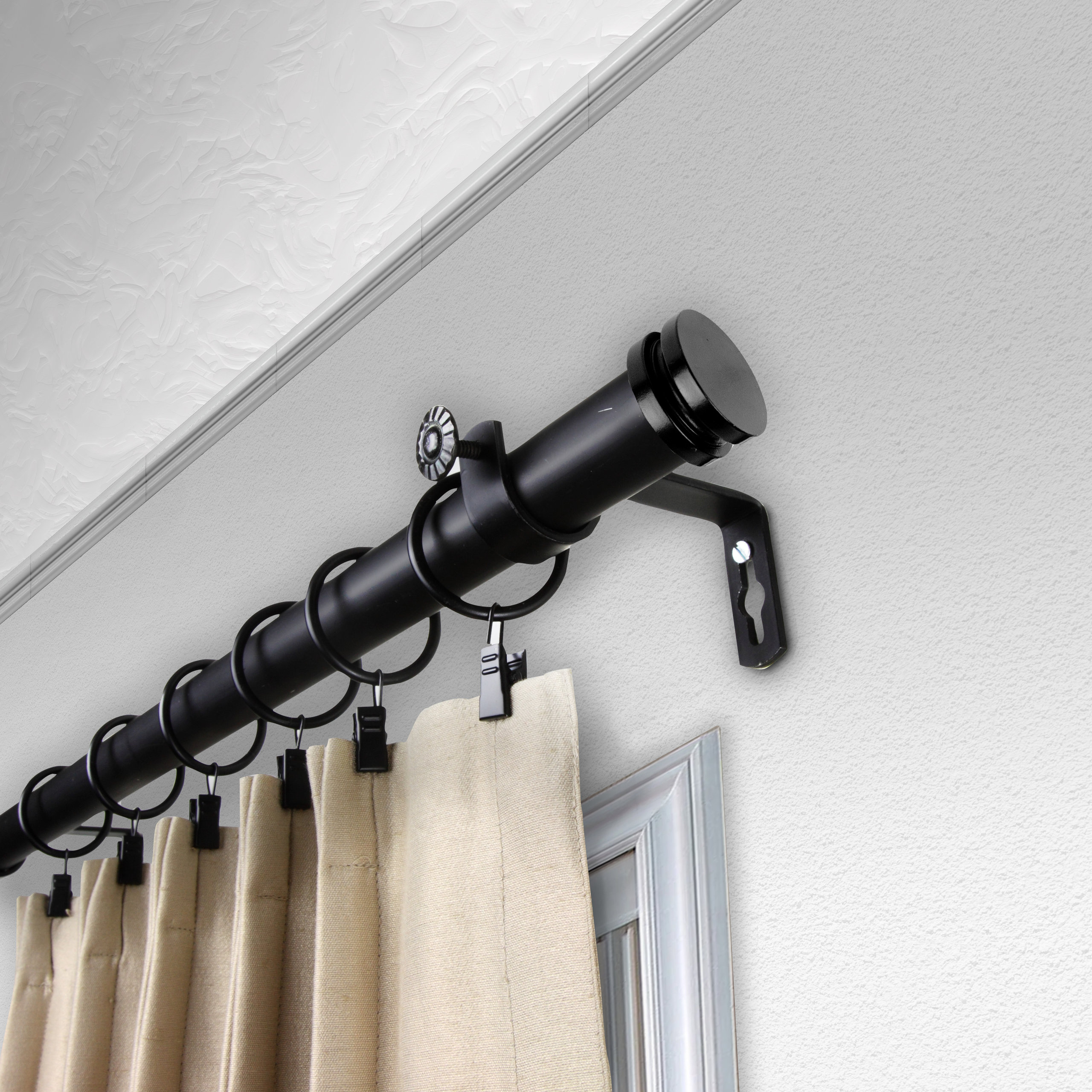 Lid 1" Curtain Rod, 160"-240" - Transitional - Curtain Rods - by Rod ...