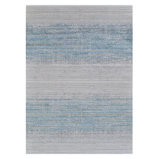 Couristan Siena Ombre Blue-Gold-Ivory Rug 6'6"x9'6" - Contemporary ...
