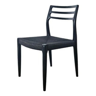 Java Dining Chair Black Solid Ash Wood Frame - Beach Style - Dining Chairs - by Sideboards and ...